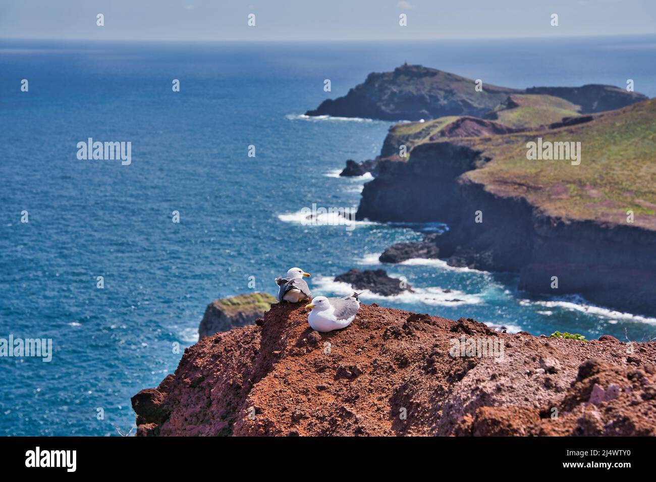 Ponta de Sao Lourenco, Madeira,Portugal. Beautiful scenic mountain view ...