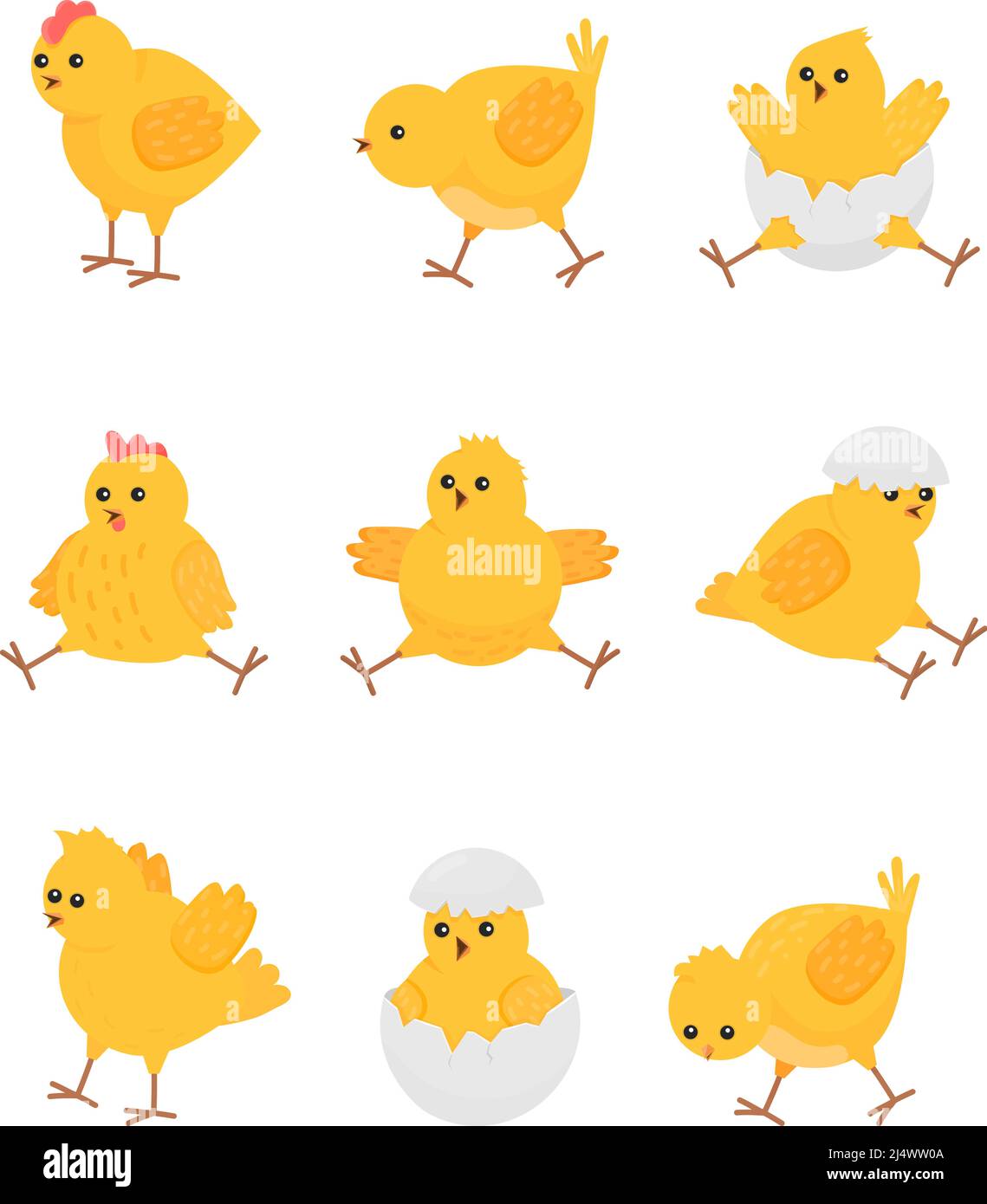 Hatching chicks Stock Vector Images - Alamy
