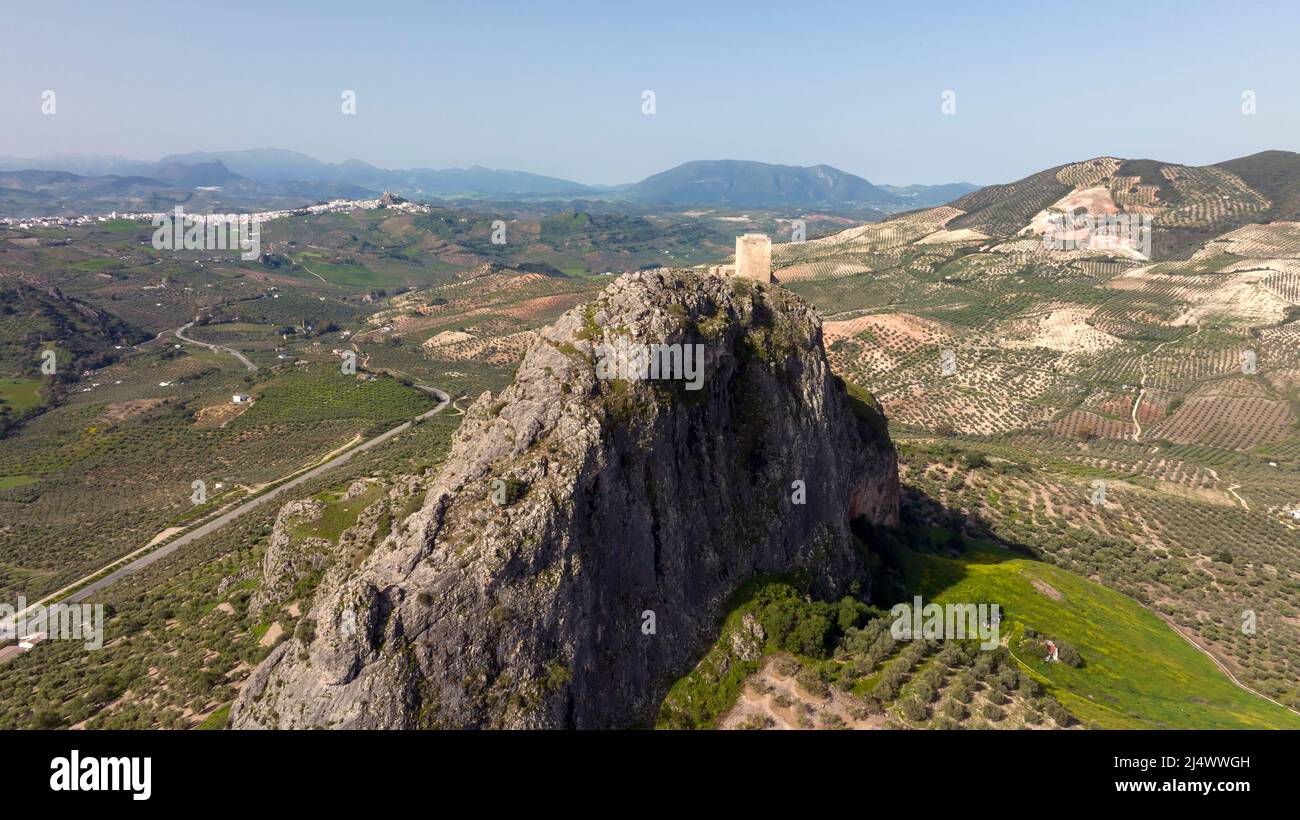 views of the beautiful castle of El hierro in the municipality of Pruna ...