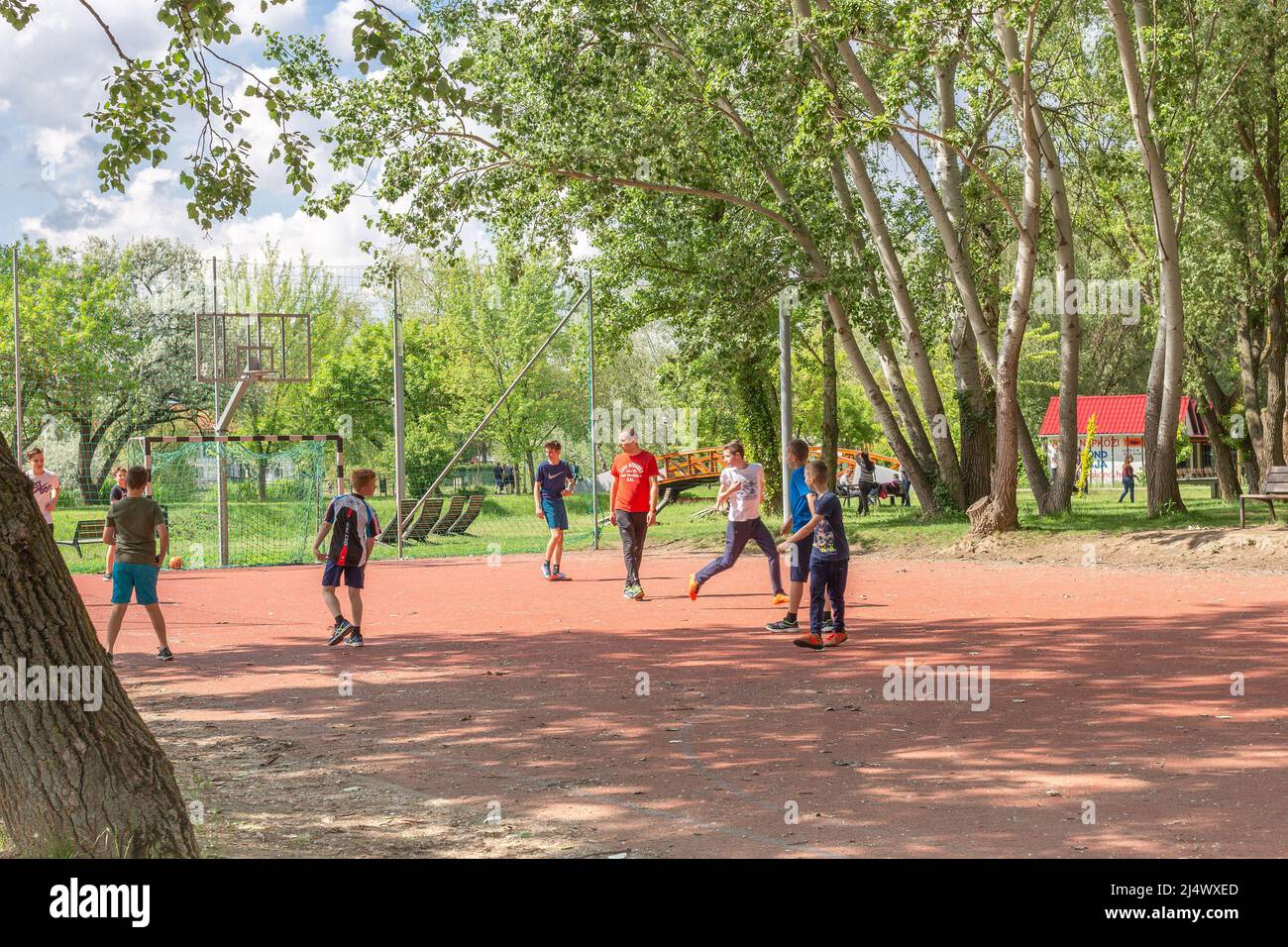 Football playground hi-res stock photography and images - Alamy
