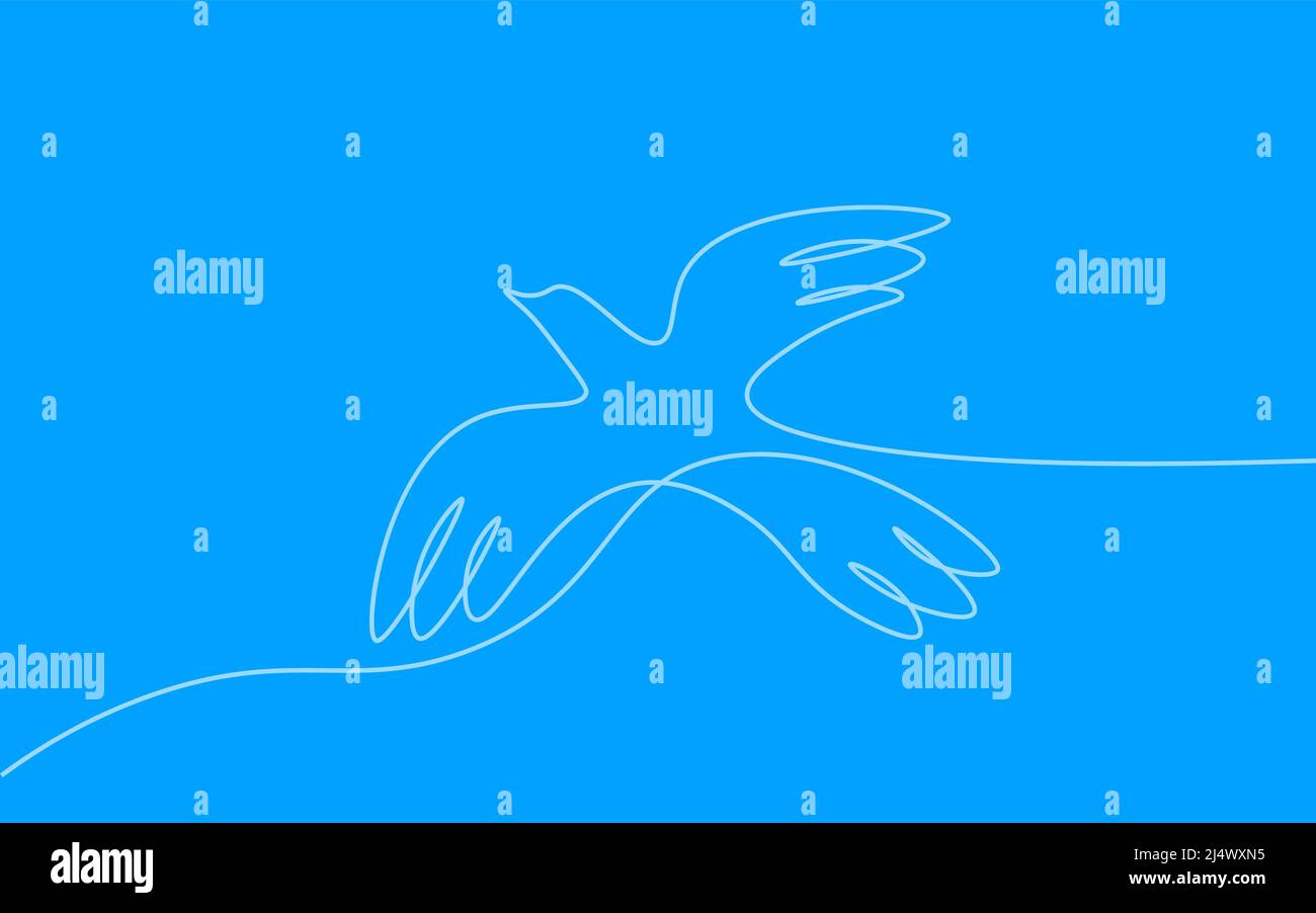Peace Day Pigeon Drawing