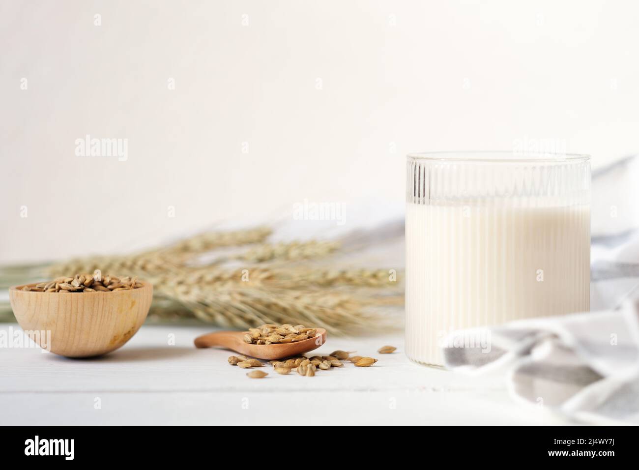 Barley milk as holistic drink for toxins elimination, helps to reduce ...