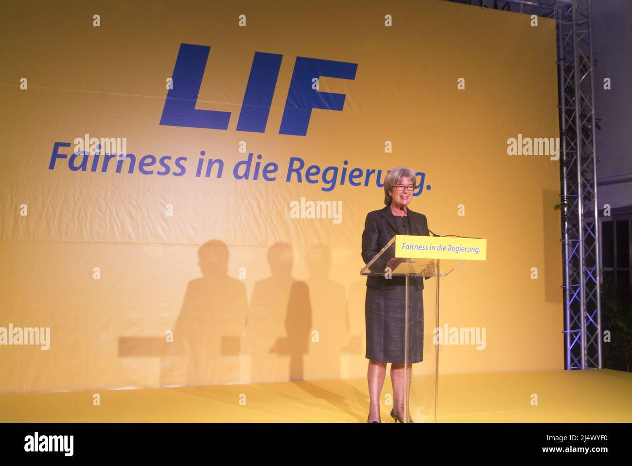 Vienna, Austria. September 25, 2008. Final rally of the LIF (Liberal ...