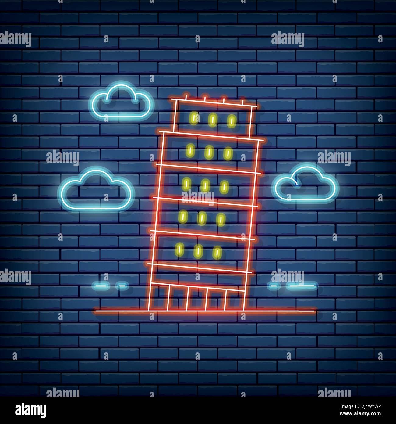 Kiev, Ukraine - March 1, 2022: Vector tower of Pisa, Italy, landmark ...