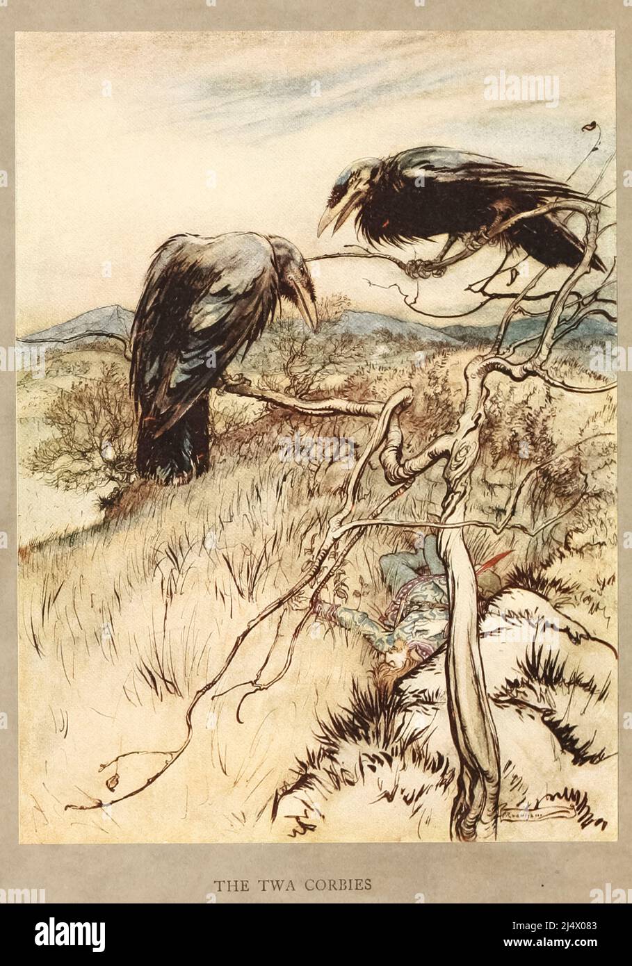 From the Ballad ' THE TWO CORBIES ' (The Three Raven) that appeared in ...