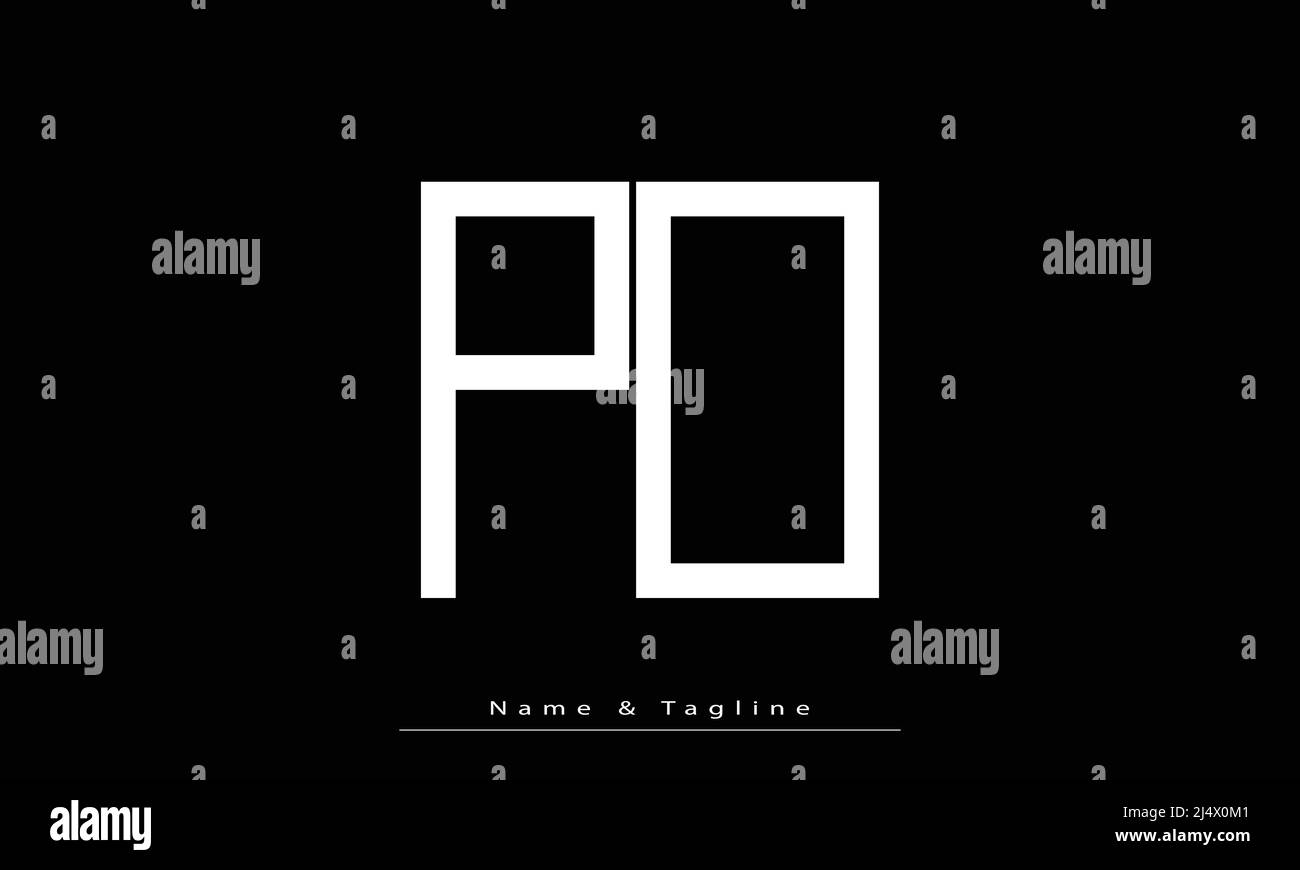 Alphabet letters Initials Monogram logo PO , OP Stock Vector Image ...