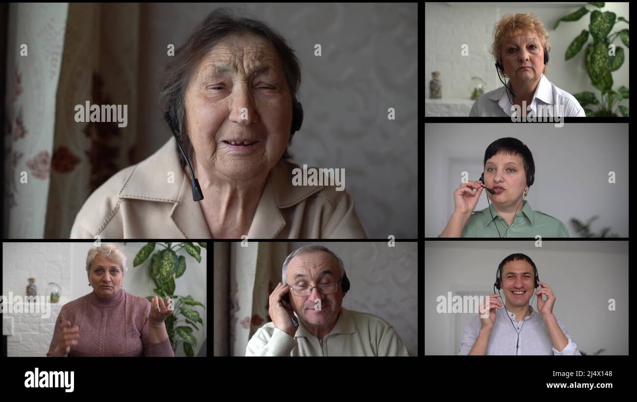 Collage with many business people portraits Stock Photo - Alamy