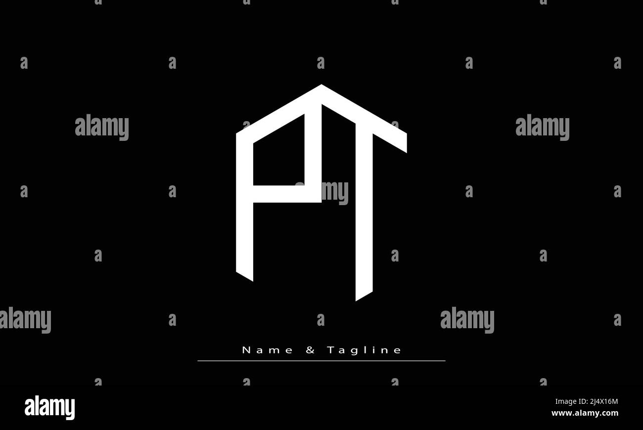 Alphabet letters Initials Monogram logo PT , TP Stock Vector Image ...
