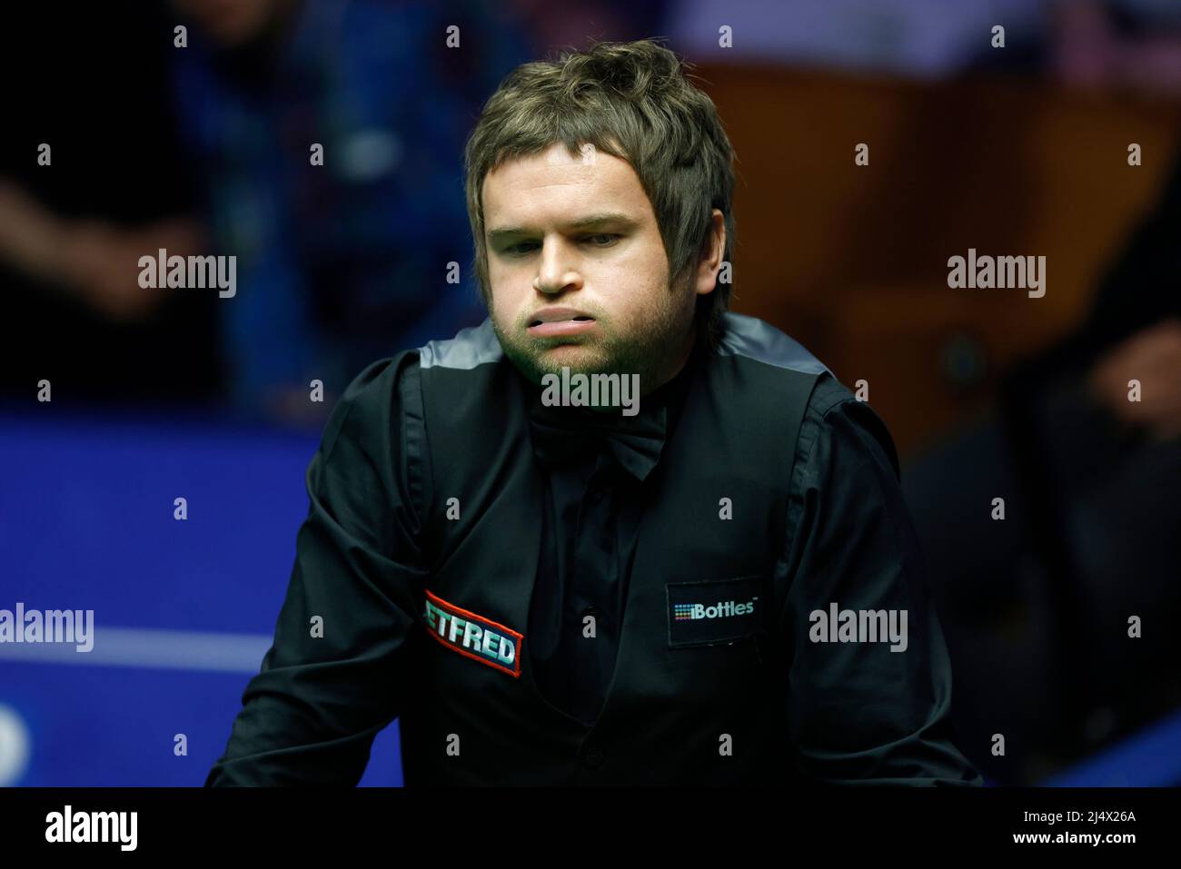 Liam Highfield during day three at The Crucible, Sheffield. Picture ...