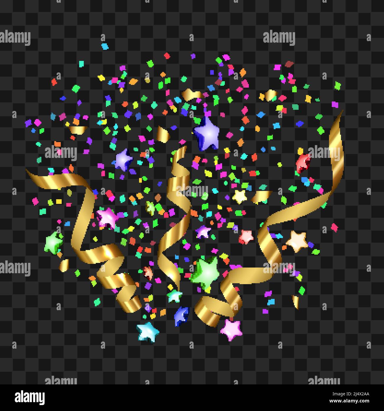 Confetti Explosion For Celebrate Holiday Vector Stock Vector Image ...