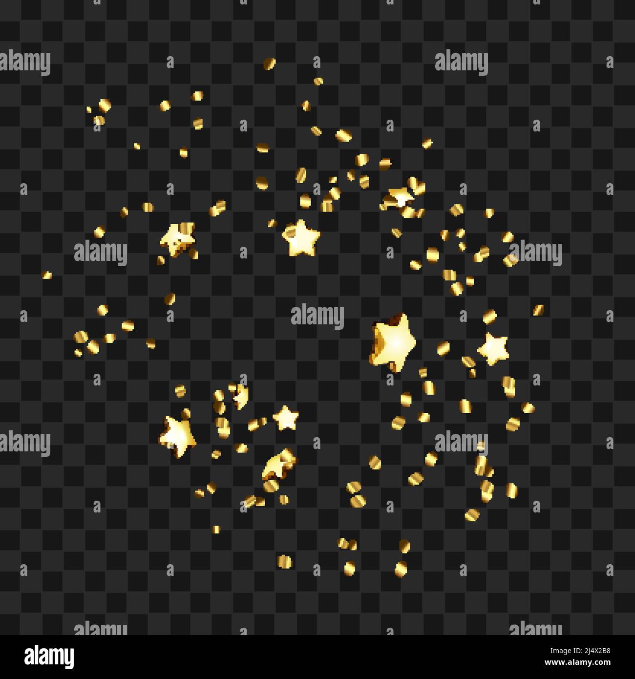 Confetti Falling For Celebrate Holiday Vector Stock Vector Image & Art ...