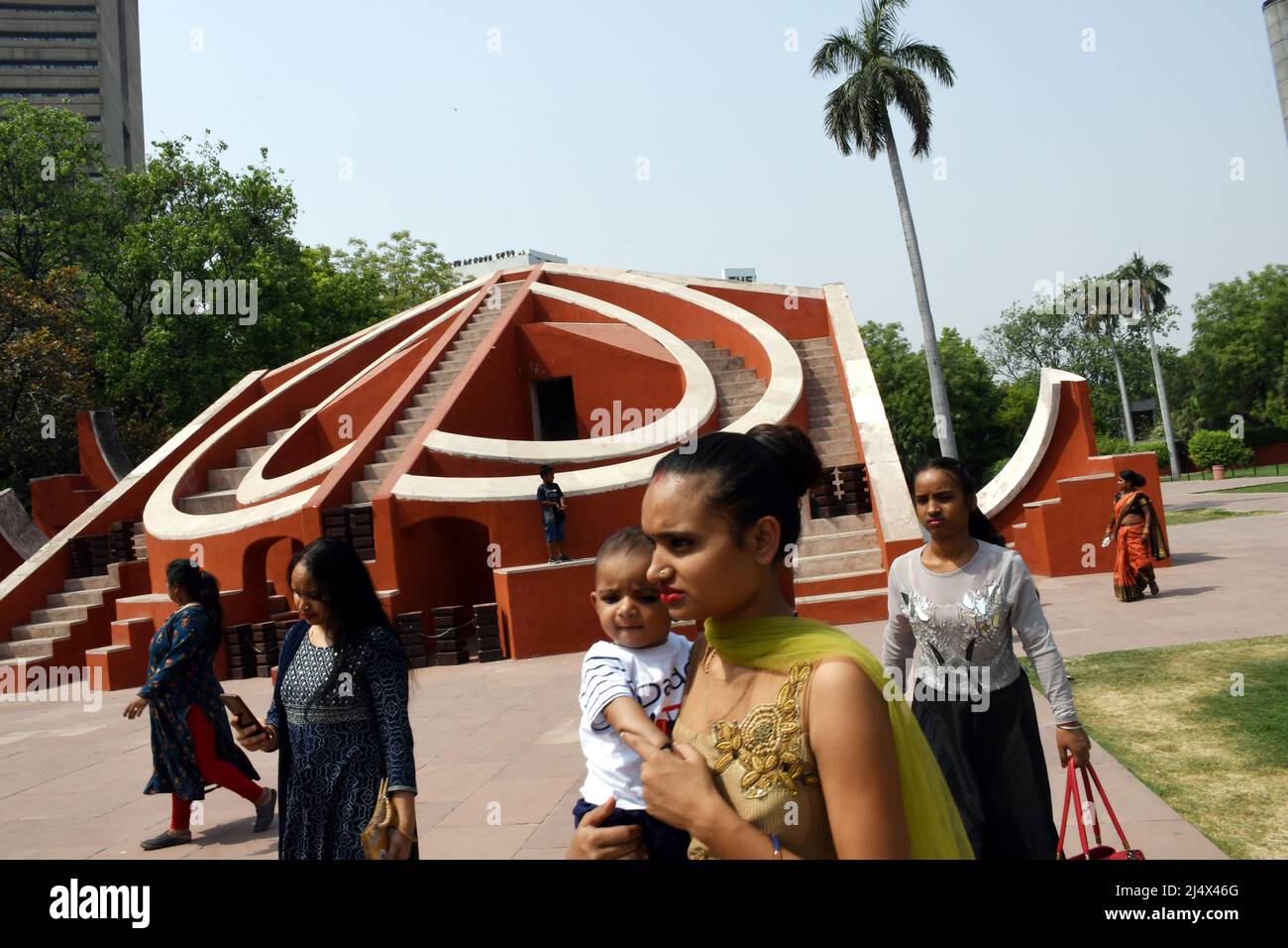 People visit the Historic Building Jantara Mantar on World Heritage Day ...