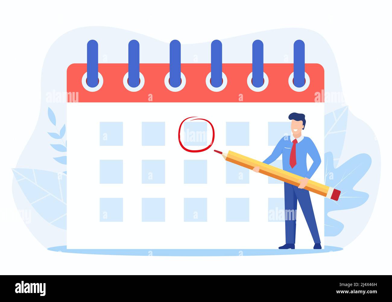 male Circle Date on Huge Calendar Stock Vector Image & Art - Alamy