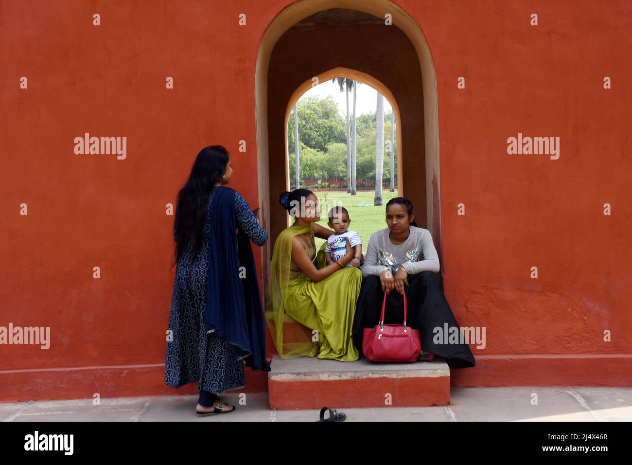 People visit the Historic Building Jantara Mantar on World Heritage Day ...