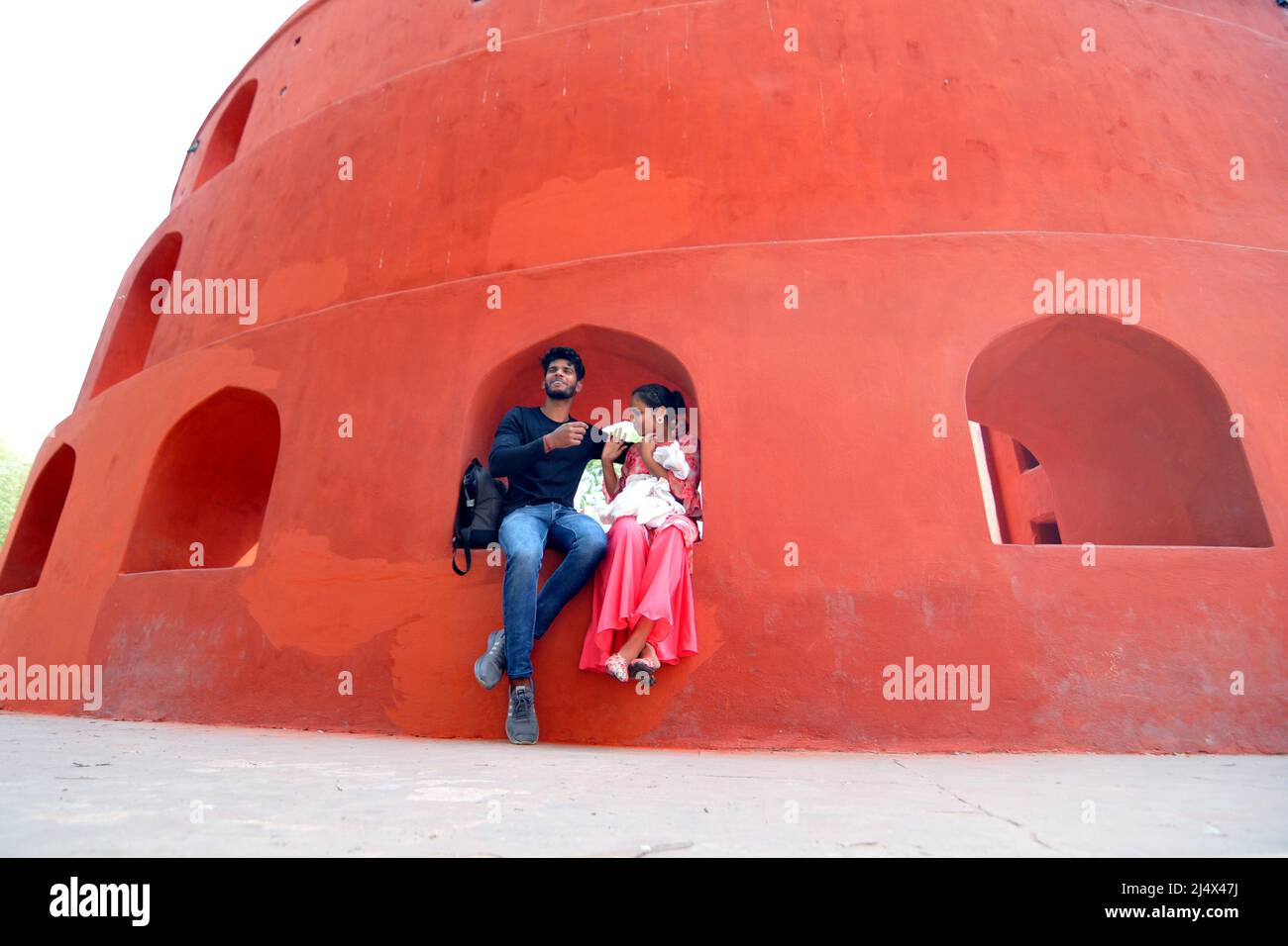 People visit the Historic Building Jantara Mantar on World Heritage Day ...