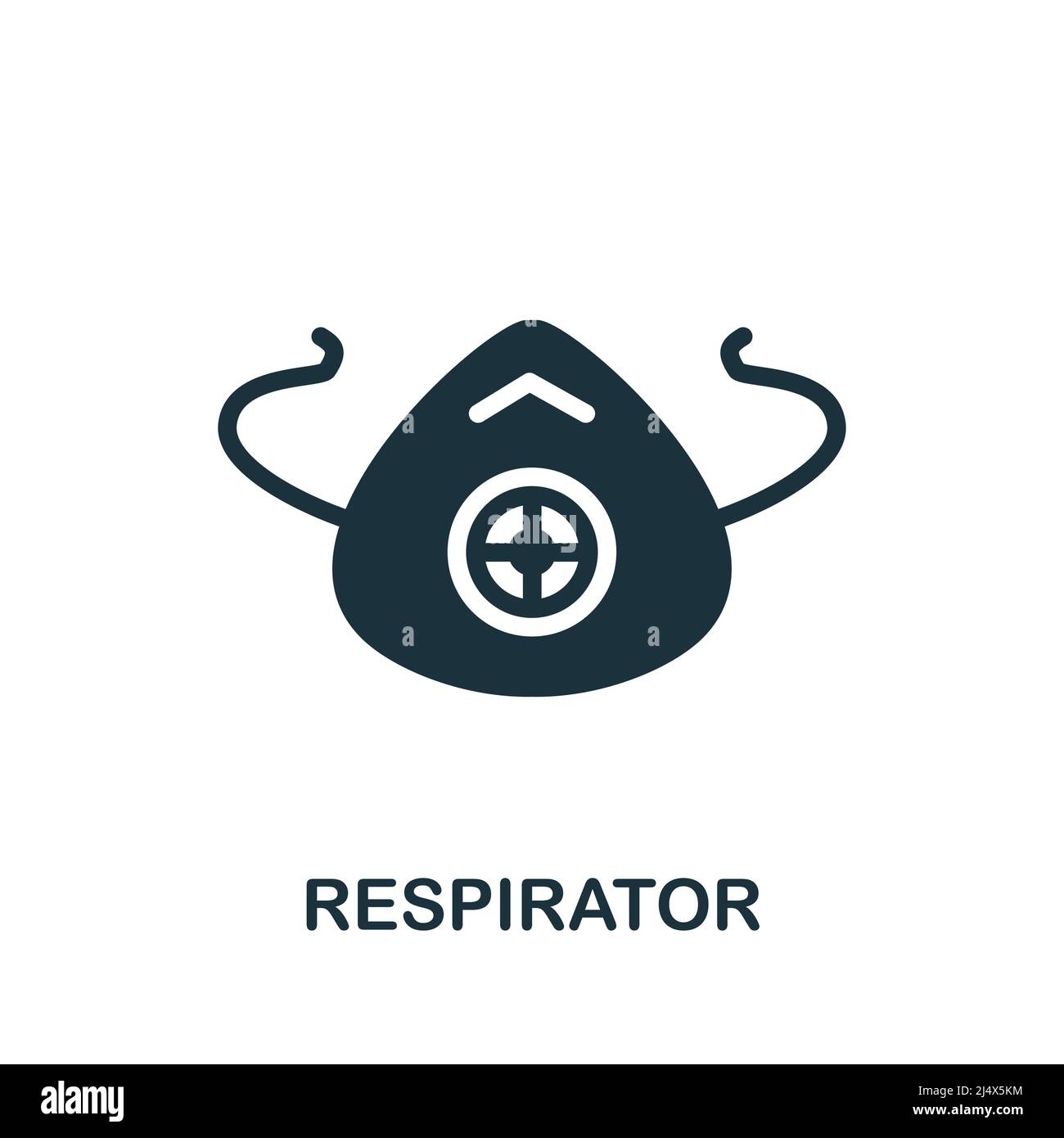 Respirator icon. Monochrome simple Respirator icon for templates, web ...
