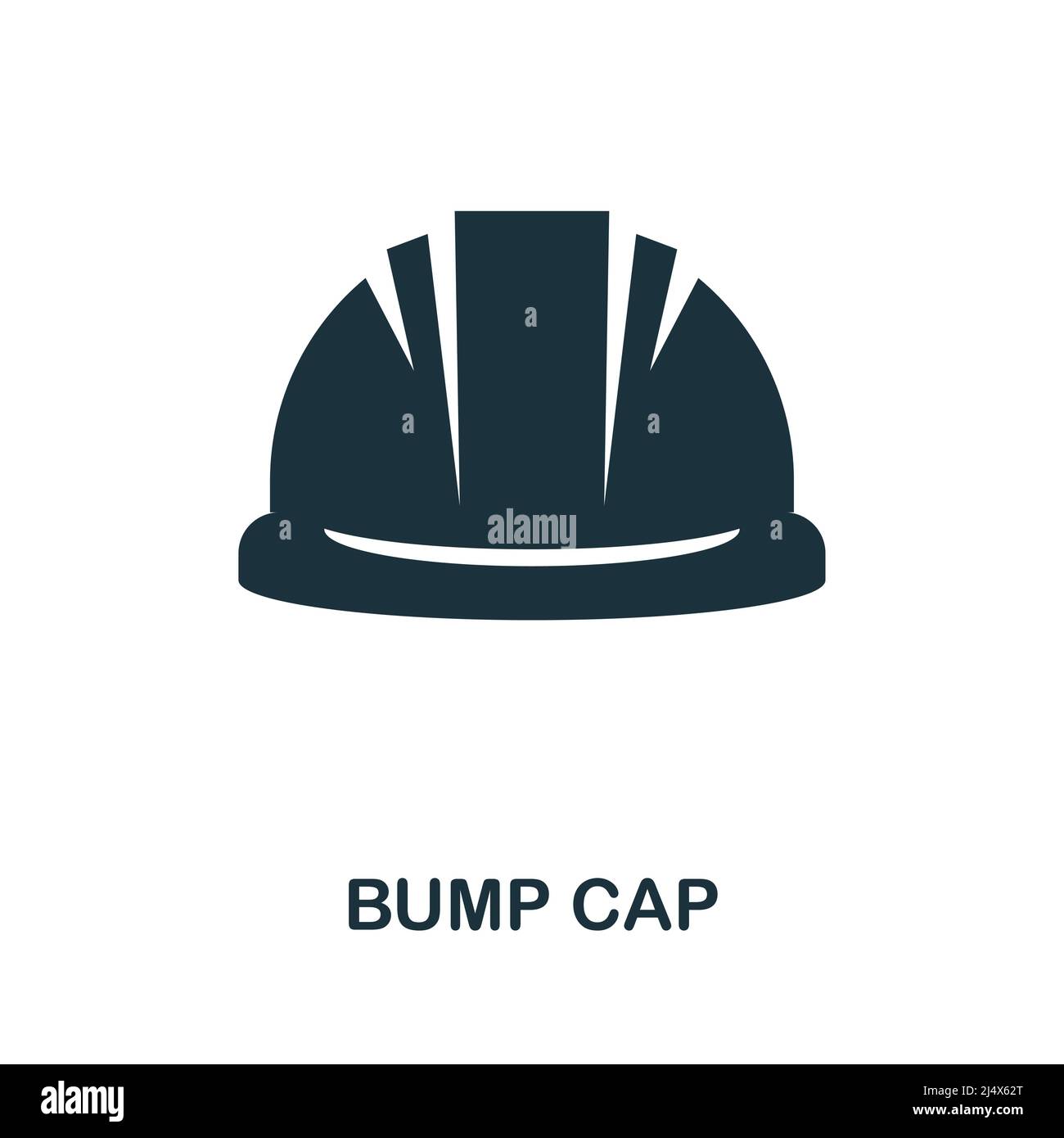 Bump Cap icon. Monochrome simple Bump Cap icon for templates, web ...