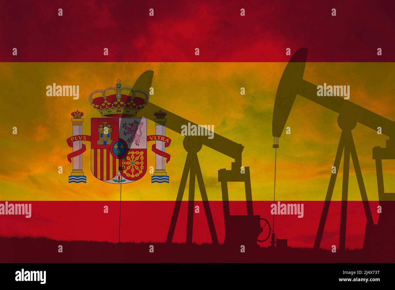 Oil rig offshore illustration hi-res stock photography and images - Alamy