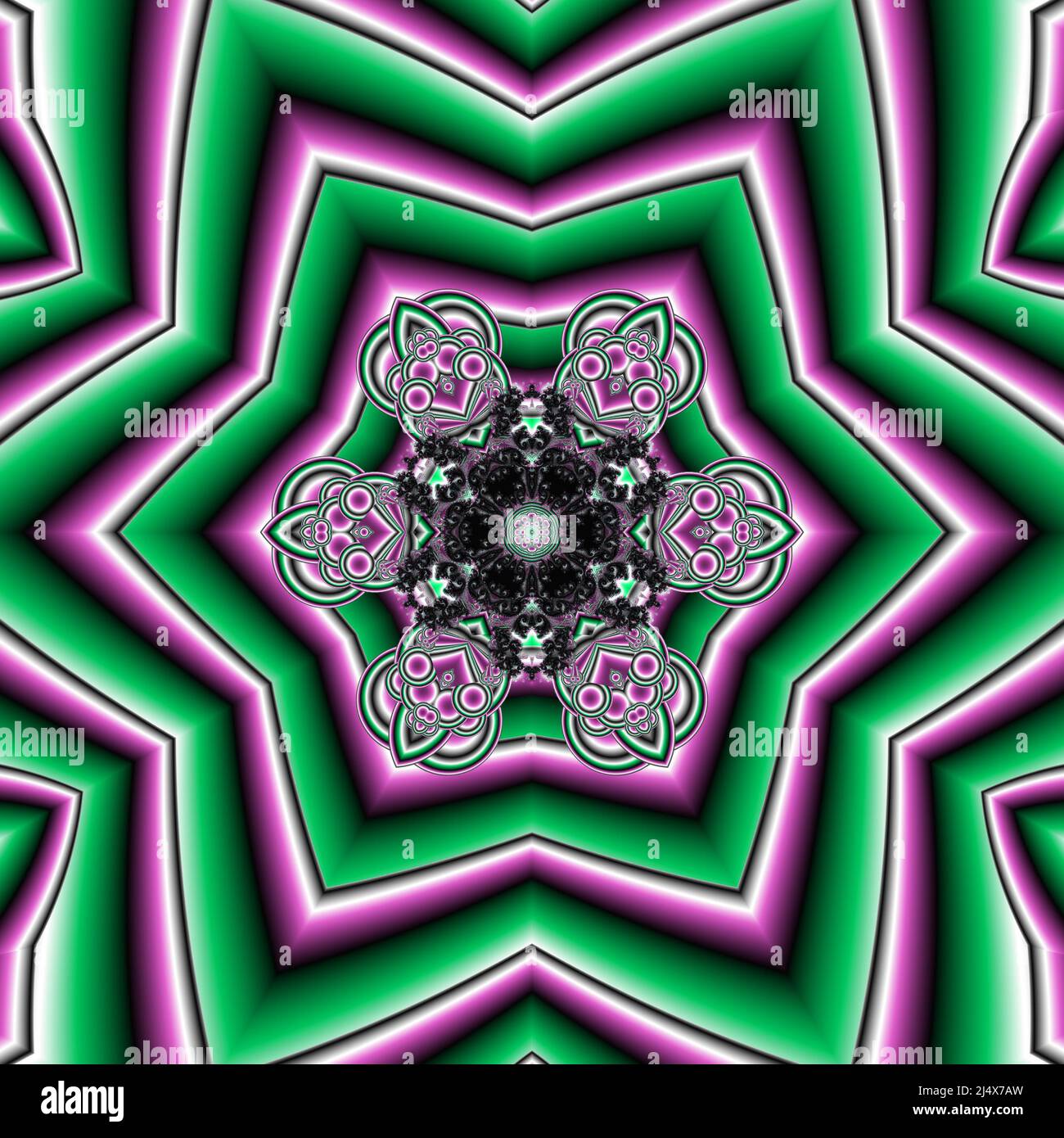 Abstract Computer generated Fractal design. A fractal is a never-ending ...