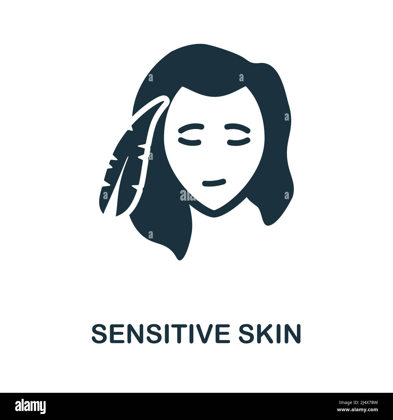 Sensitive Skin icon. Simple element from skin care collection. Creative ...