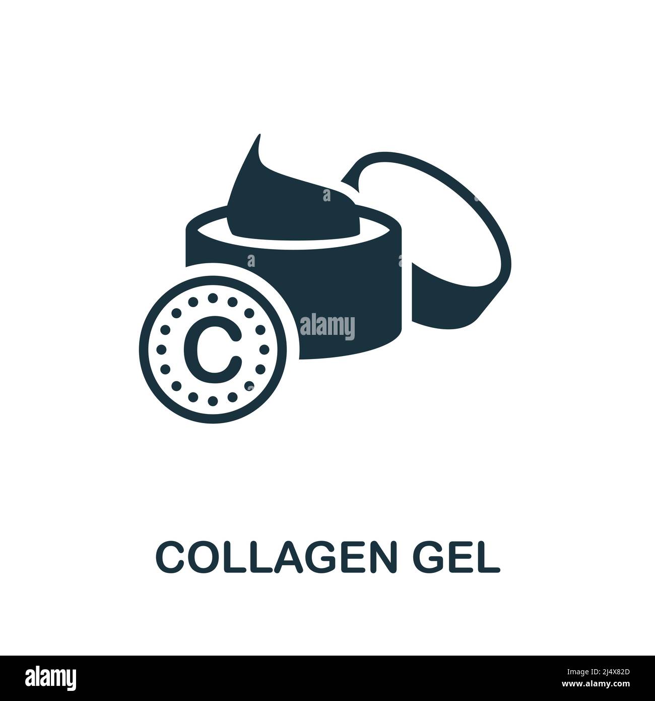 Collagen Gel icon. Simple element from skin care collection. Creative ...