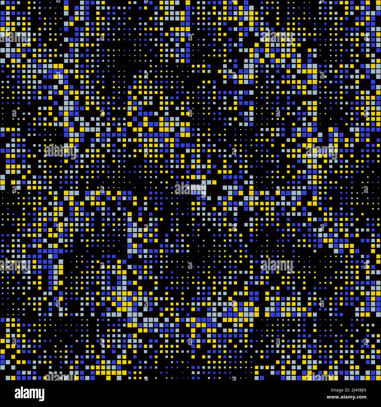 Noise Art digital graphics pattern made with vector abstract forms and ...