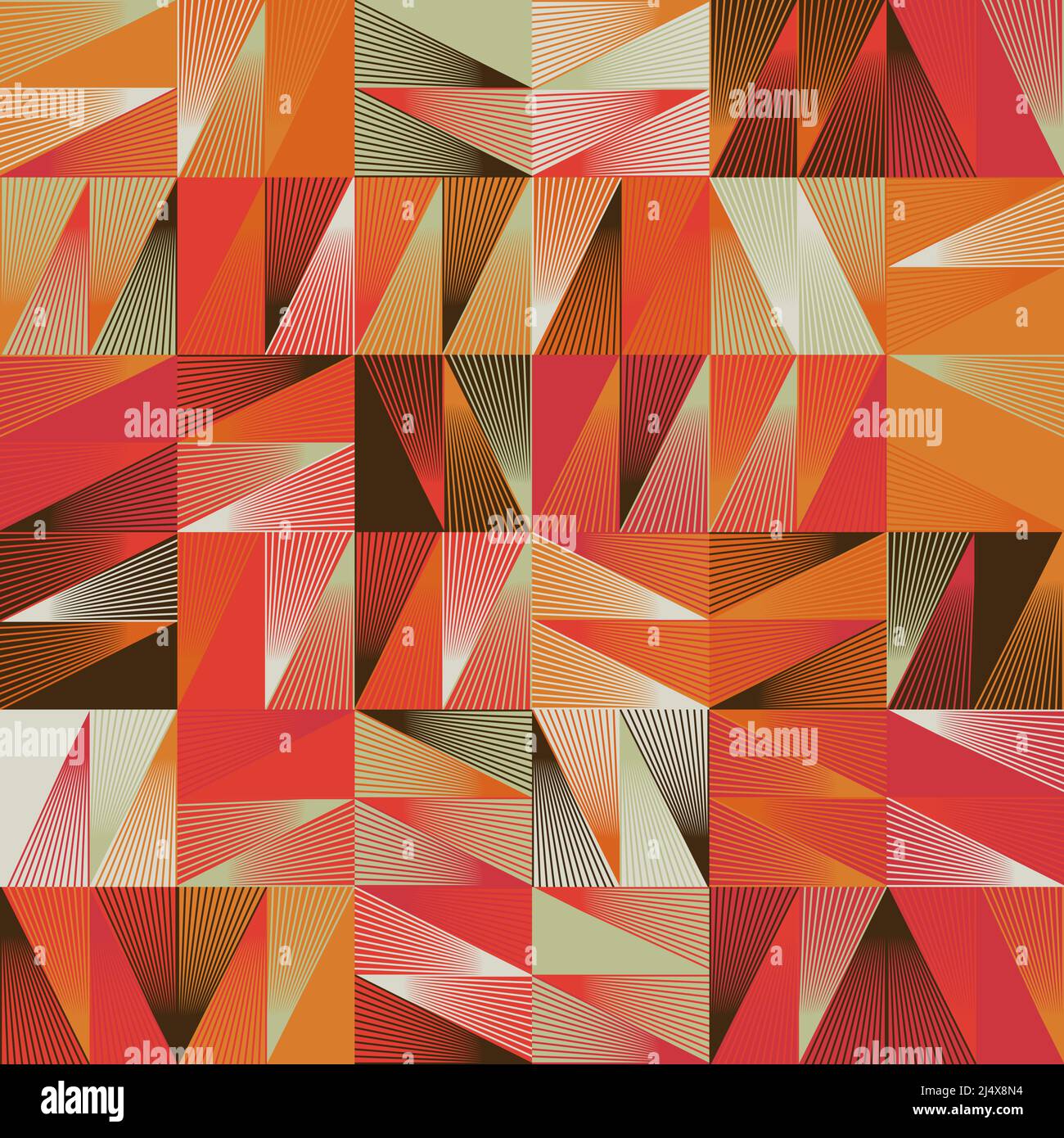 Line Art abstract vector pattern artwork made with various geometric ...