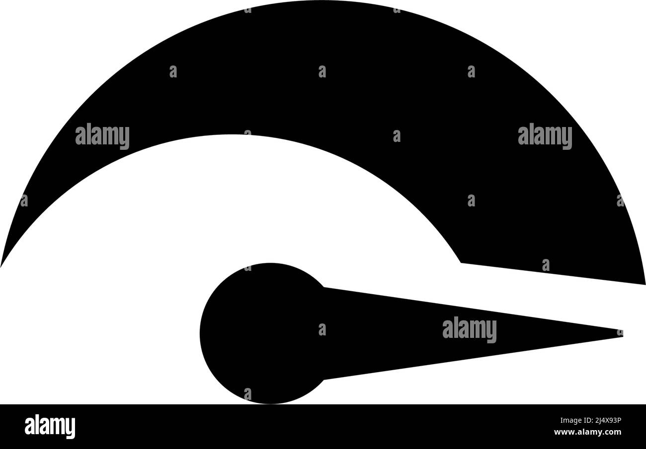 Tachometer Indicator, Speedometer, Performance Measurement. Flat Vector ...