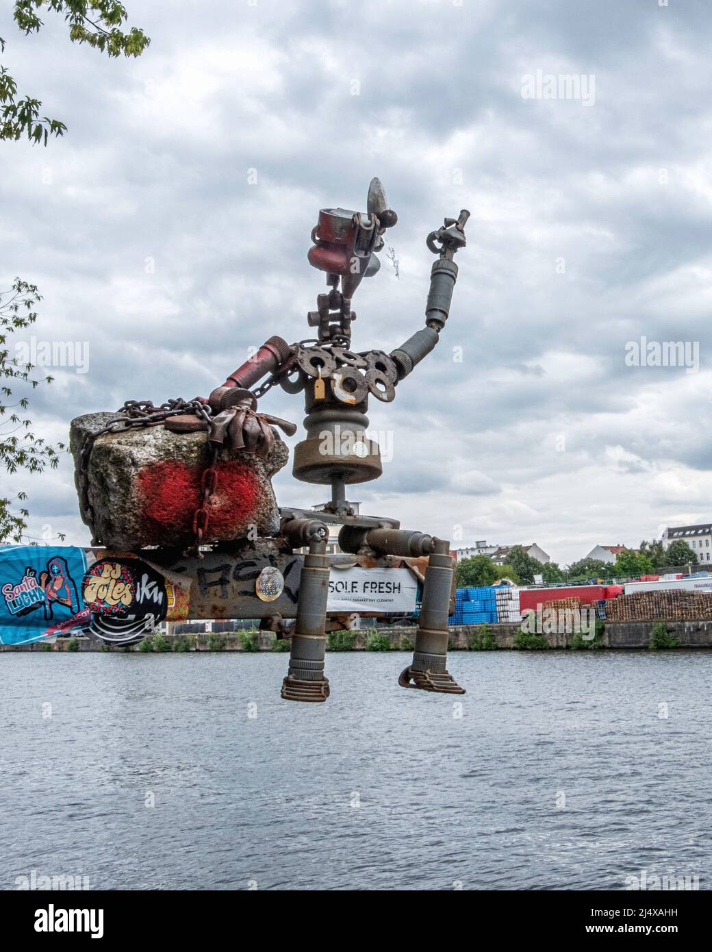 Scrap Metal Sculpture at YAAM Young African Art Market at Stralauer ...