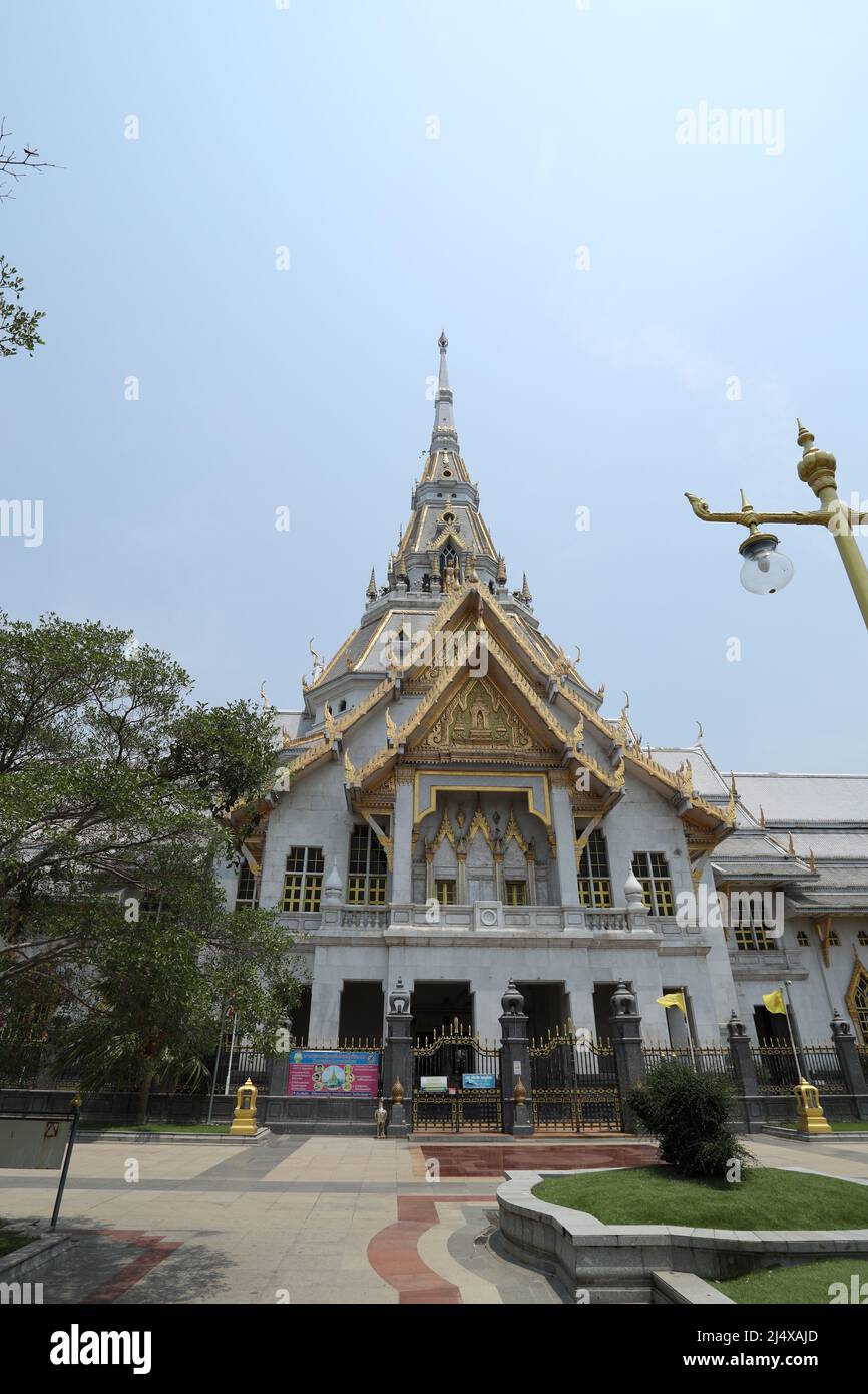 Chachoengsao, Thailand - April 8, 2022: Wat Sothonwararam is a temple ...