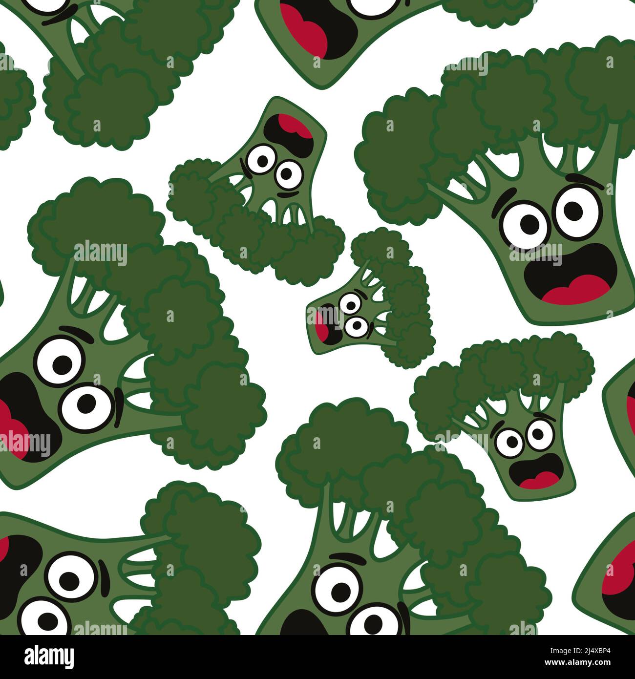 Kids seamless broccoli pattern for textiles and packaging and gifts and ...