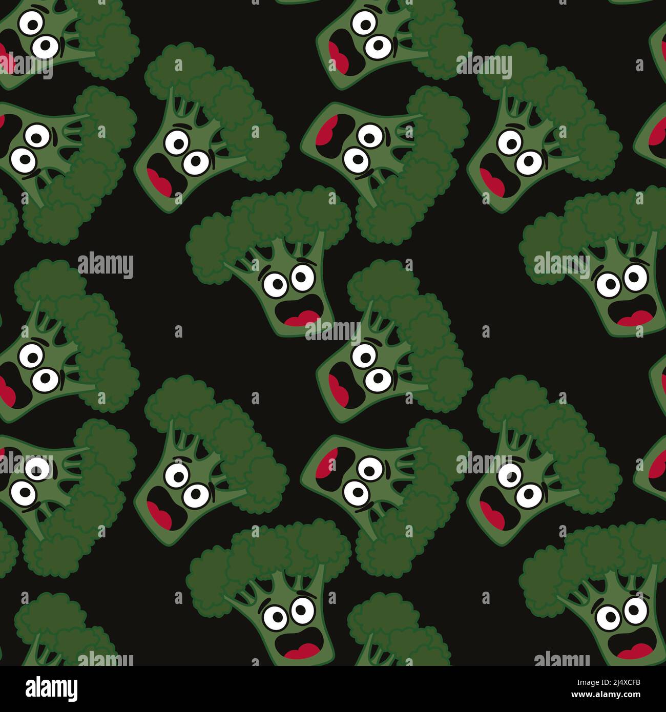 Kids seamless broccoli pattern for textiles and packaging and gifts and ...