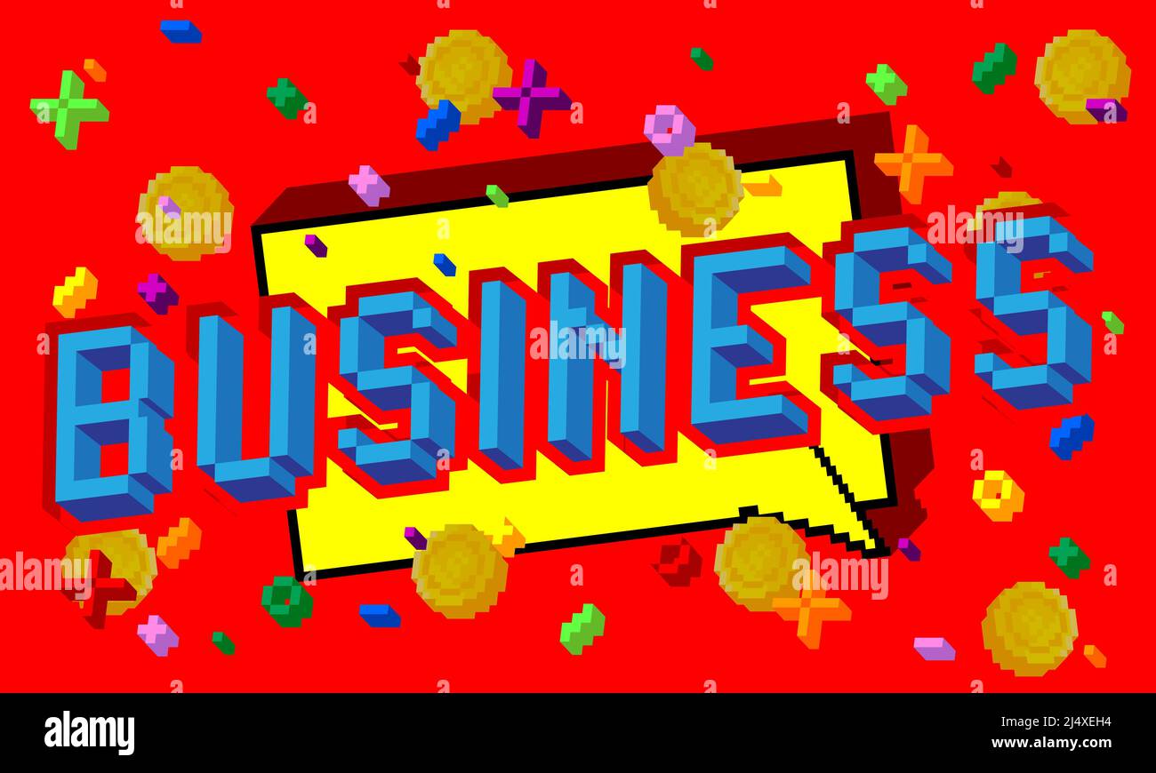 Business pixelated word geometric hi-res stock photography and images ...