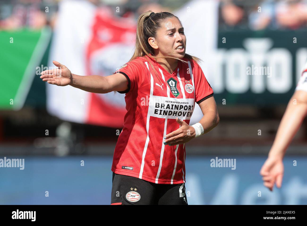 NIJMEGEN - Anika Rodriguez of PSV women during the KNVB Cup final match ...