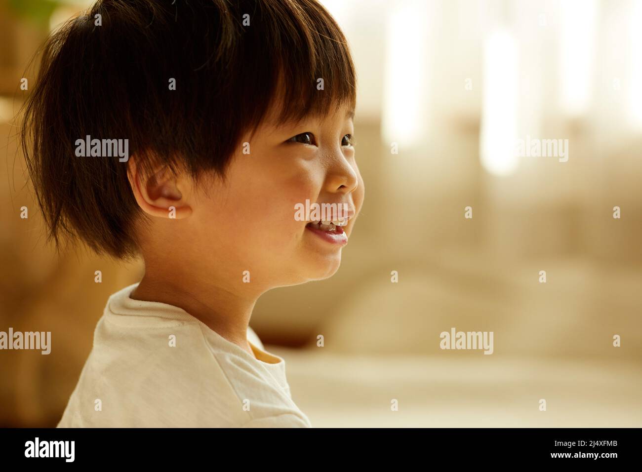 Japanese kid at home Stock Photo - Alamy