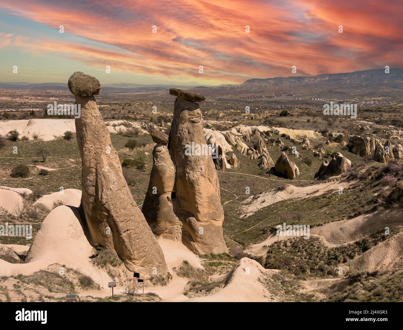 Cappadocia Three Beauties (Turkish Uc Guzeller) fairy chimneys in ...
