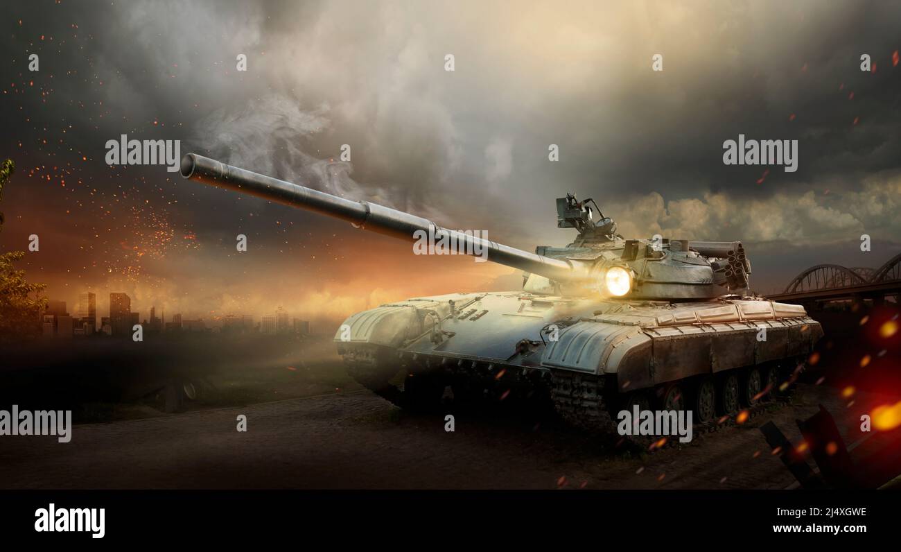 Ukrainian heavy armored tank Stock Photo - Alamy