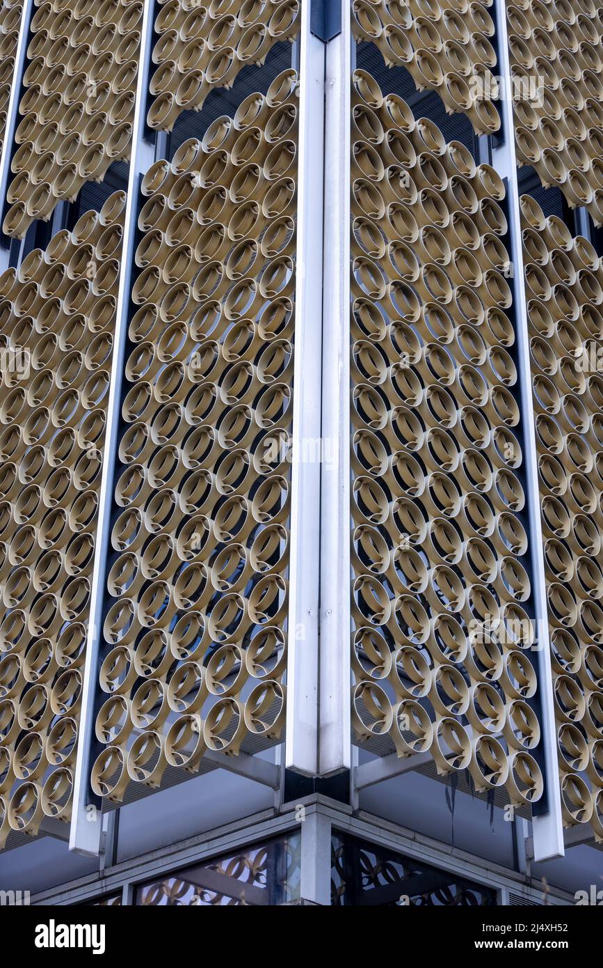 detail of aluminum sunscreen, The Reynolds Metals Company former ...