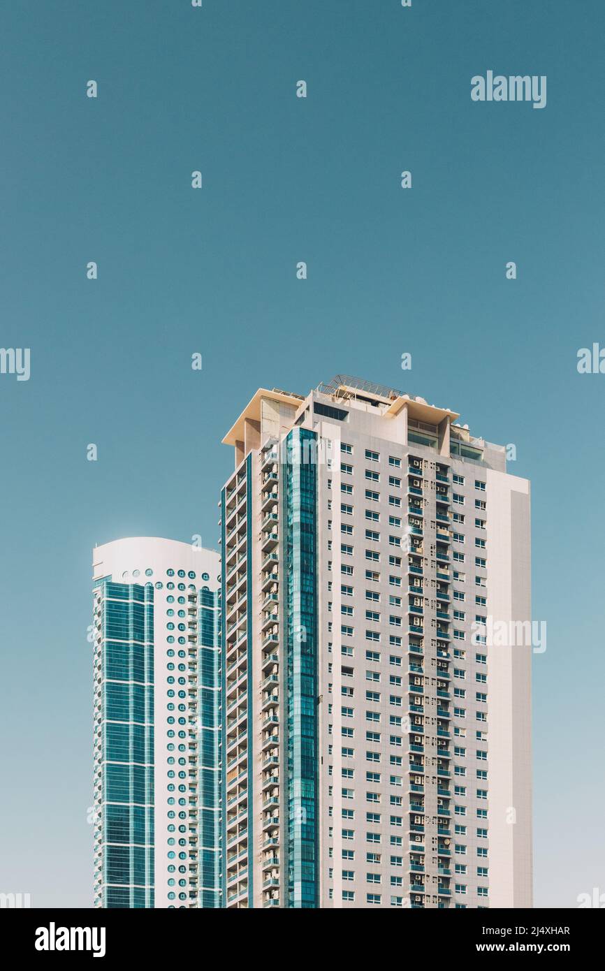 Wall With A Balcony Of New Empty Modern Multi-storey Residential ...