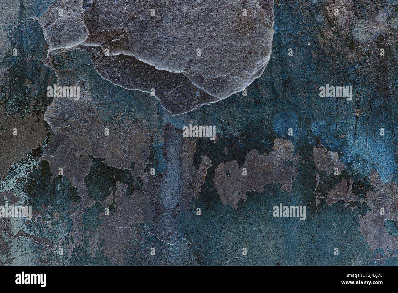 Old flaky wall with destroyed plaster. Renovation of old house ...