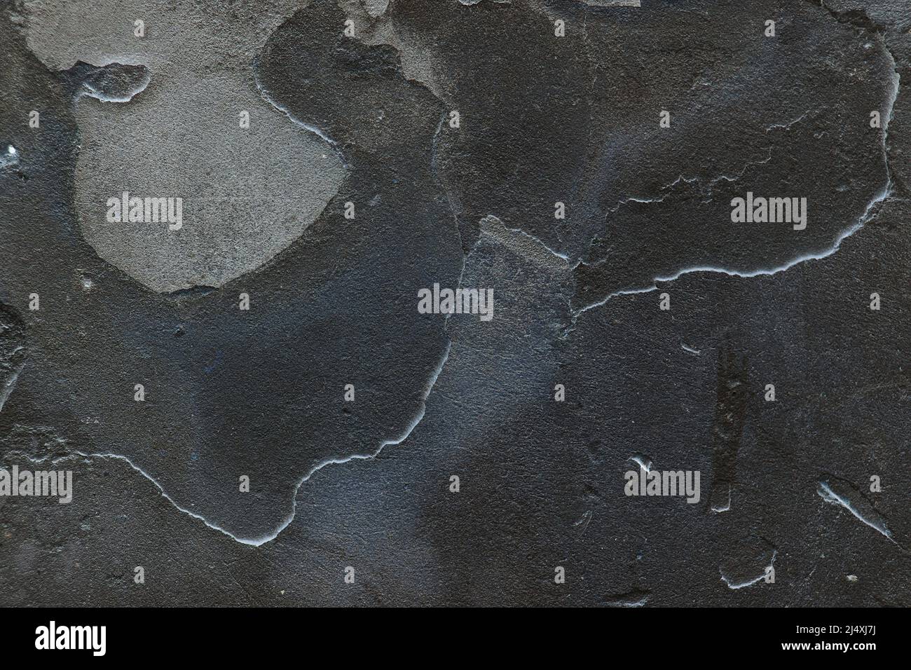 Old flaky wall with destroyed plaster. Renovation of old house ...