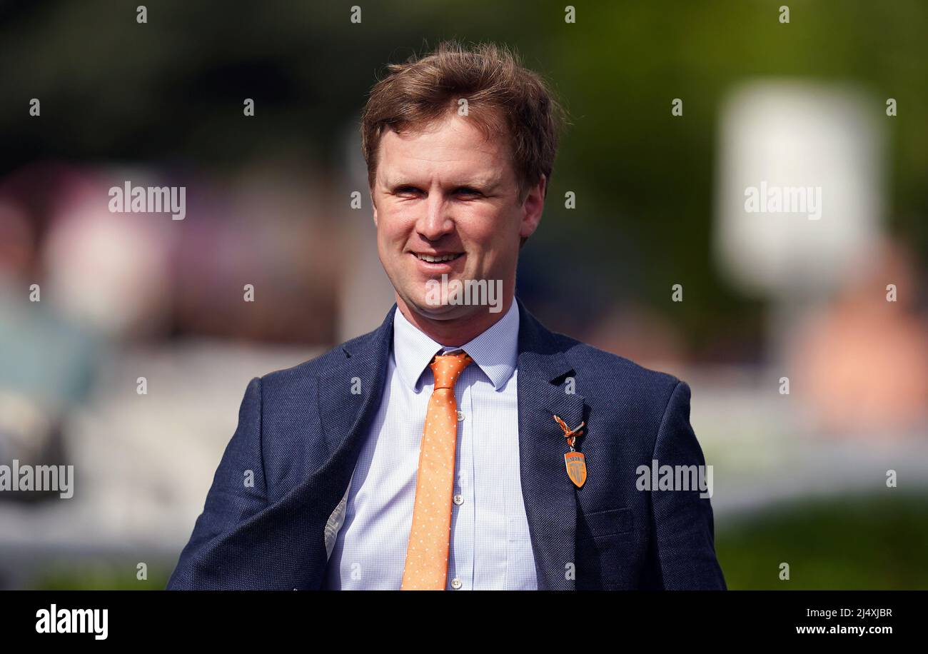 Trainer Tom Ward at Kempton Park Racecourse, Surrey. Picture date ...