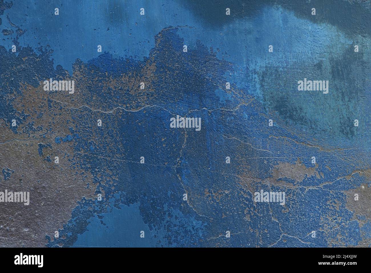 Old flaky wall with destroyed plaster. Renovation of old house ...