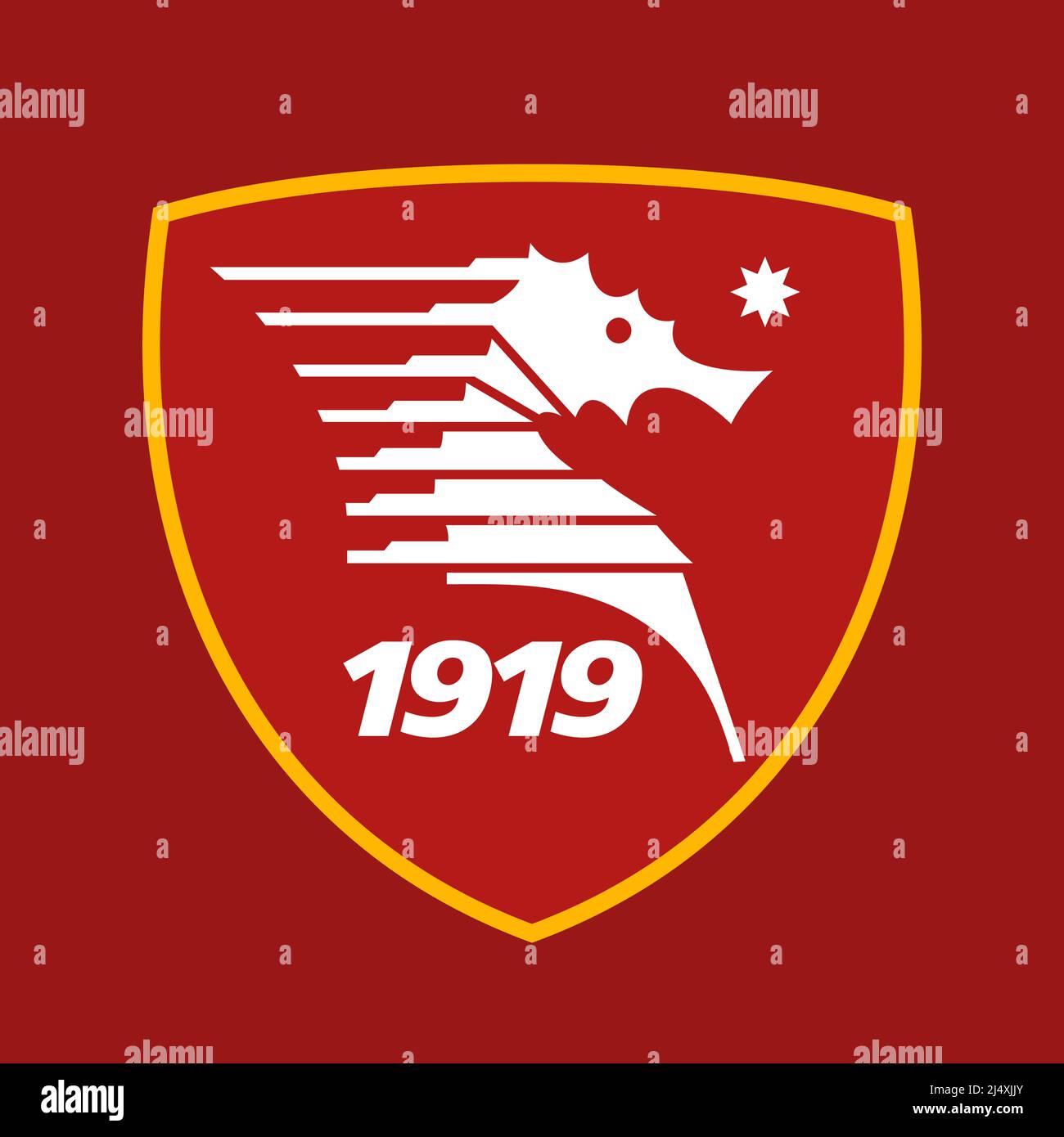 Salerno, Italy, April 2022 - Salernitana U.S. Football Club brand logo ...