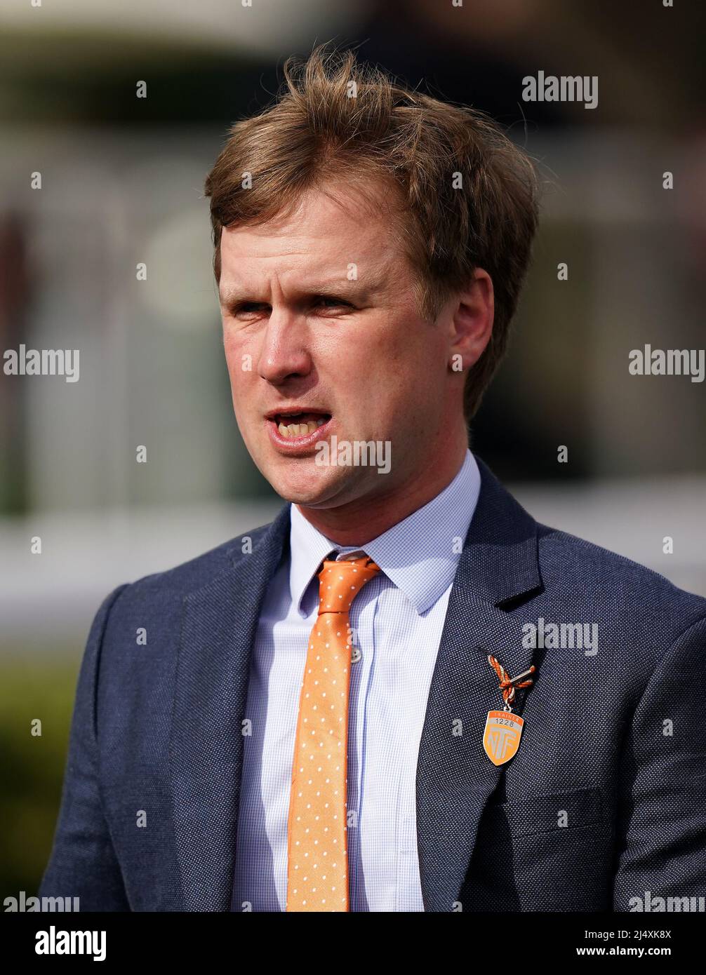 Trainer Tom Ward at Kempton Park Racecourse, Surrey. Picture date ...