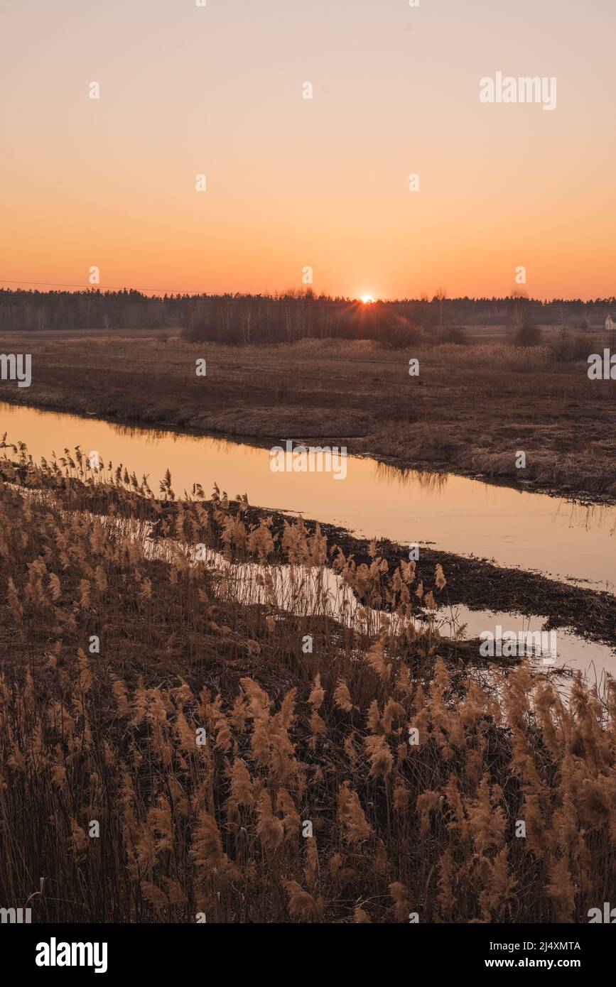 Beautiful view narrow river hi-res stock photography and images - Alamy