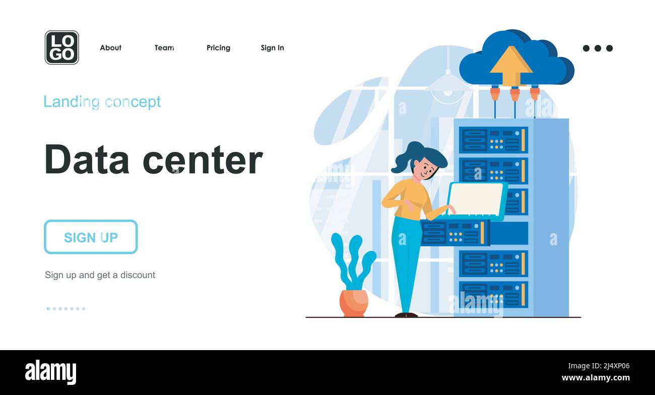 Data center rack Stock Vector Images - Alamy