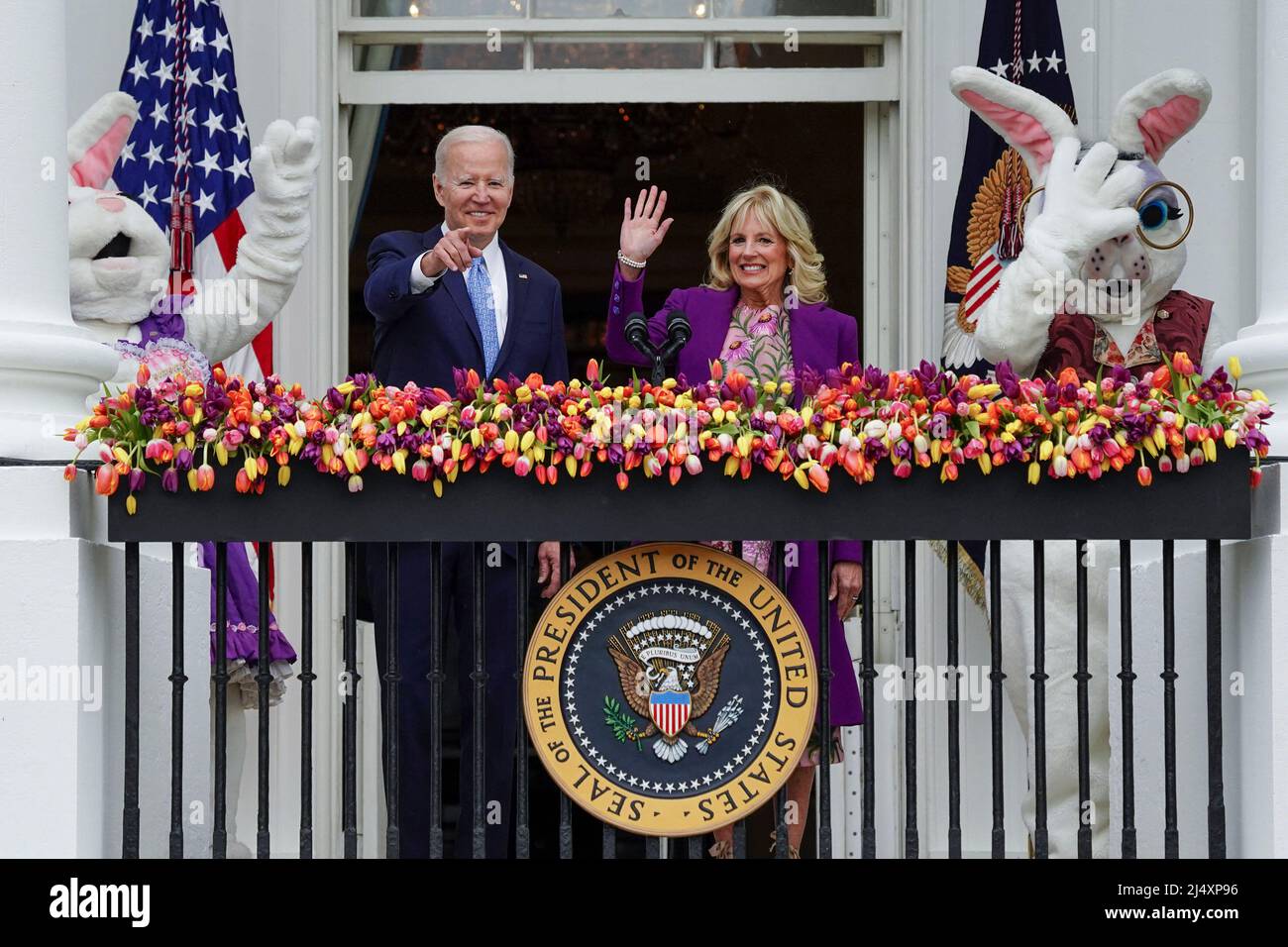 US President Joe Biden, with First Lady Jill Biden, delivers remarks ...