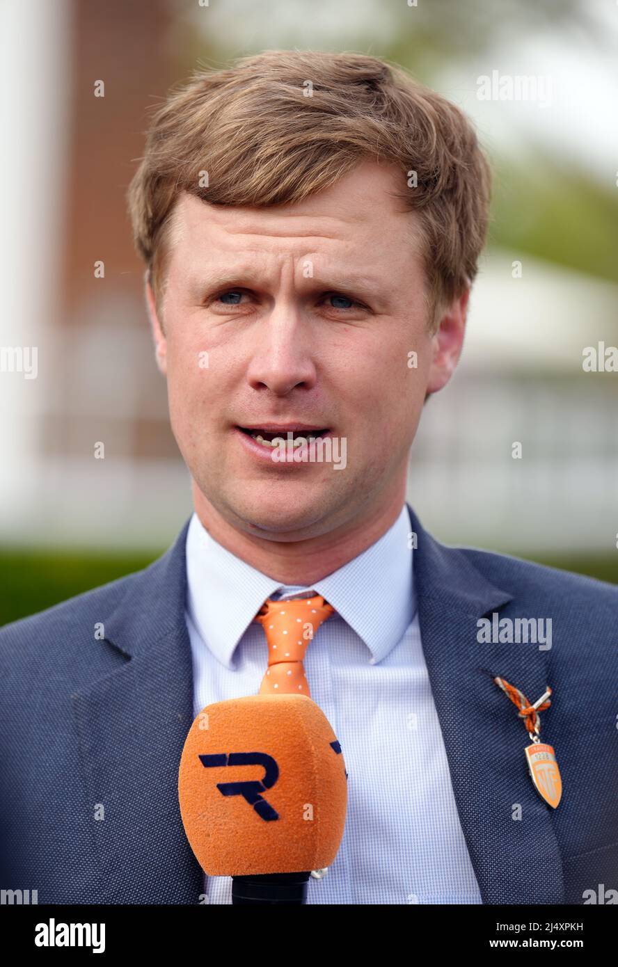 Trainer Tom Ward at Kempton Park Racecourse, Surrey. Picture date ...