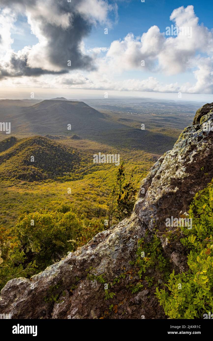 View from Mount Christoffel down to Christoffel National Park on the ...